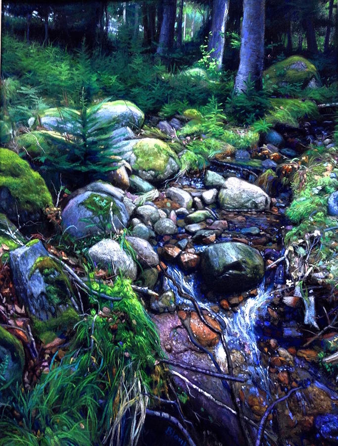 Trickle down effect Pastel by Larry Blovits - Fine Art America