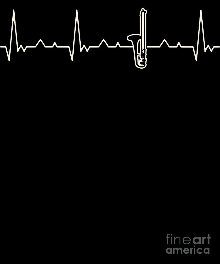Trombone Heart Love EKG Pulse Beat Digital Art by Filip Schpindel ... Trombone Heart Love EKG Pulse Beat Digital Art by Filip Schpindel ...