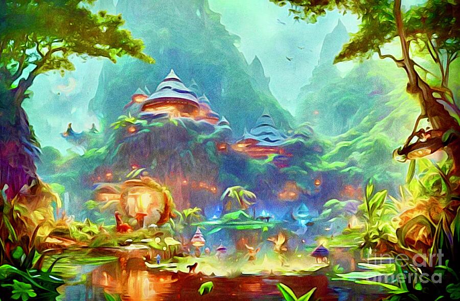 Tropical Oasis Digital Art by Amanda Poe - Fine Art America