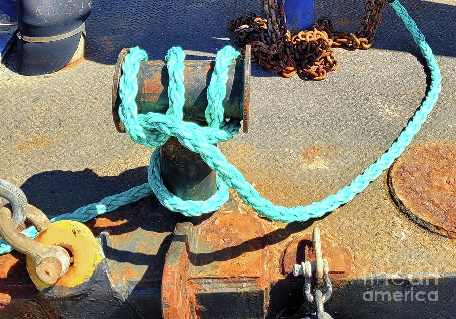 Tug Boat Rope 2 Photograph by Norma Appleton | Pixels