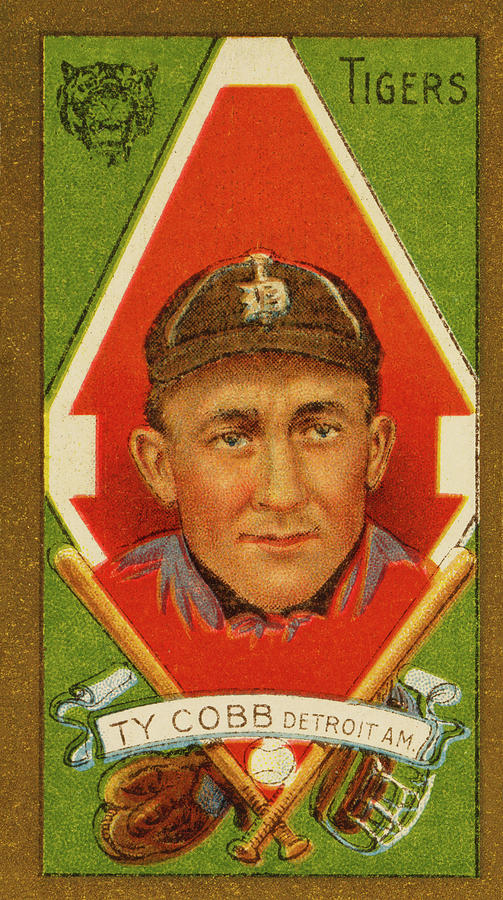 Ty Cobb 1911 Gold Borders T205 Photograph by Bright Bros - Fine Art America