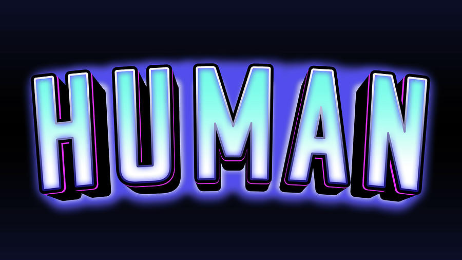 Typography - Human Digital Art by Celestial Images - Fine Art America