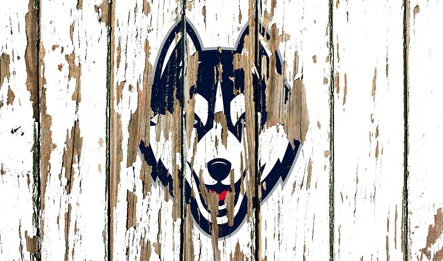 UConn University College Logo Vintage Peeling Paint Barn Wood Mixed ...