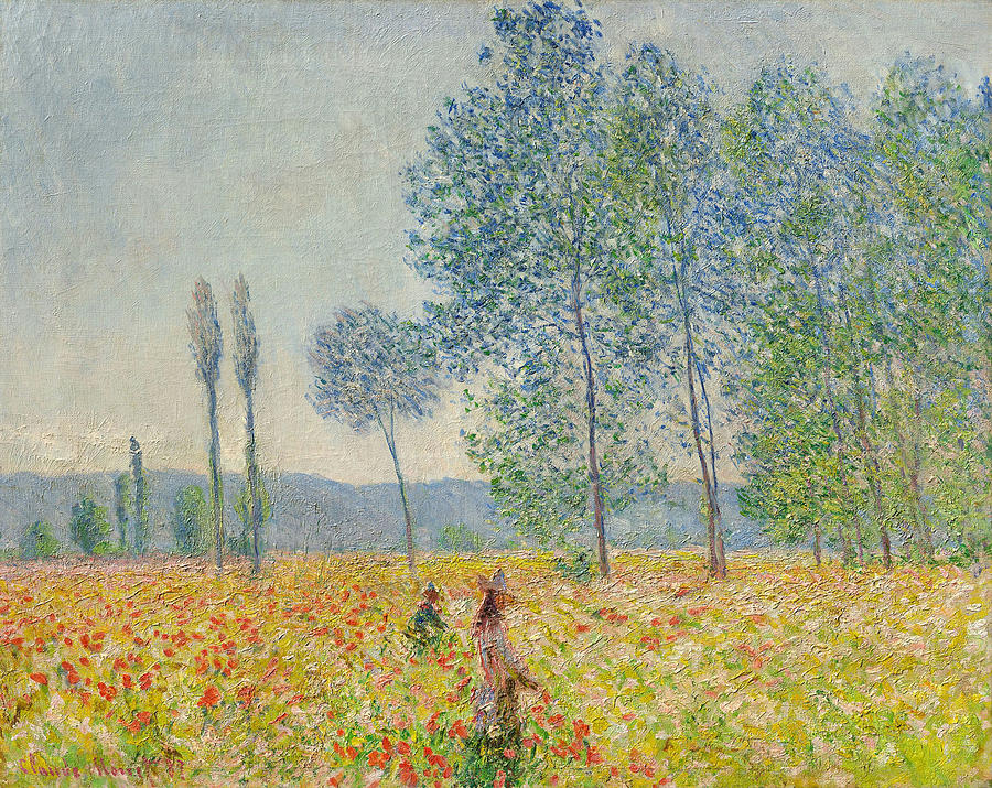 Under the Poplars - Claude Monet Painting by Aesthetics Store - Fine ...
