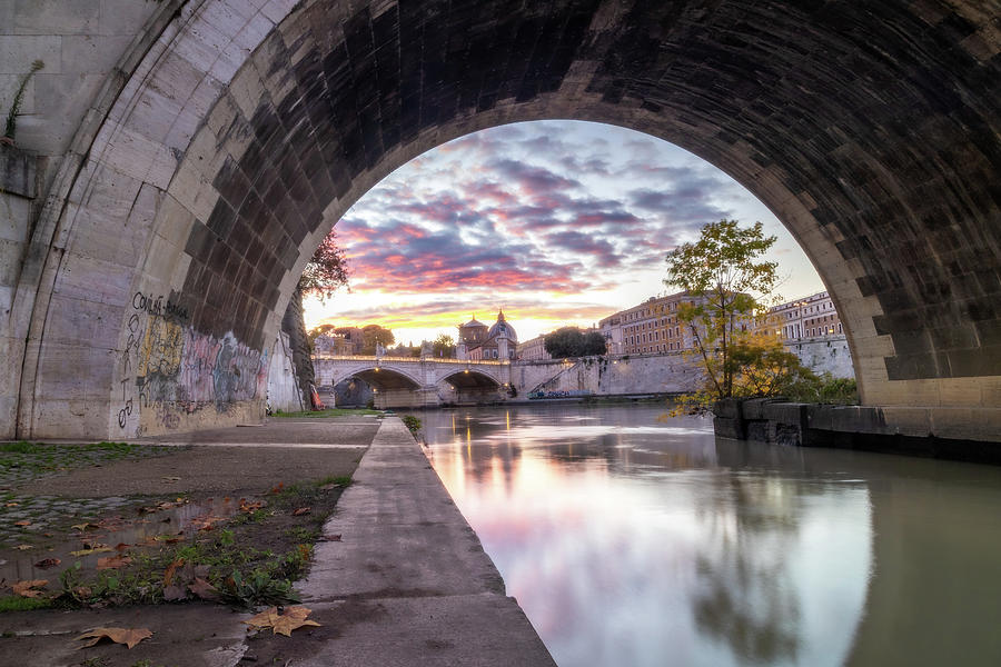 Under The Roman Bridge Photograph By Bar Vardi Fine Art America