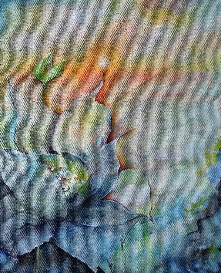 Unfolding Beauty Painting by Bijaya Sharma - Fine Art America