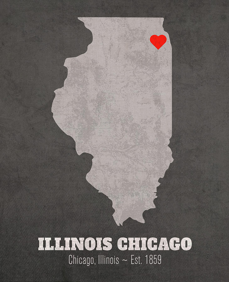 University Of Illinois Chicago Illinois Founded Date Heart Map Mixed