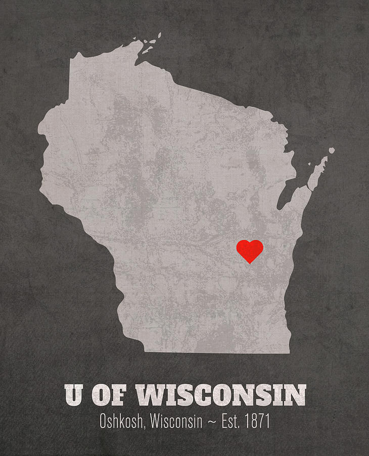 University Of Wisconsin Oshkosh Wisconsin Founded Date Heart Map Mixed