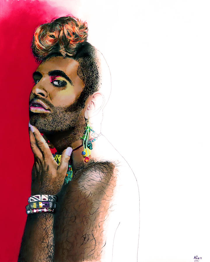 Unsilencing 2 Alok Vaid-Menon Painting by Arien Reed - Fine Art America