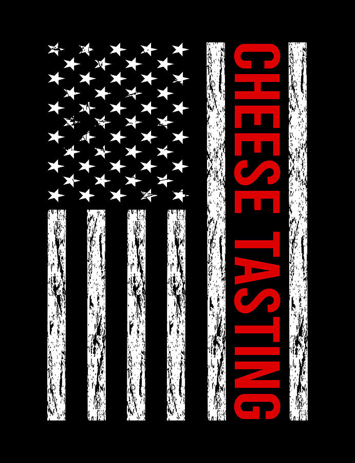 USA Flag Cheese Tasting Digital Art by Petrona Romero - Fine Art America