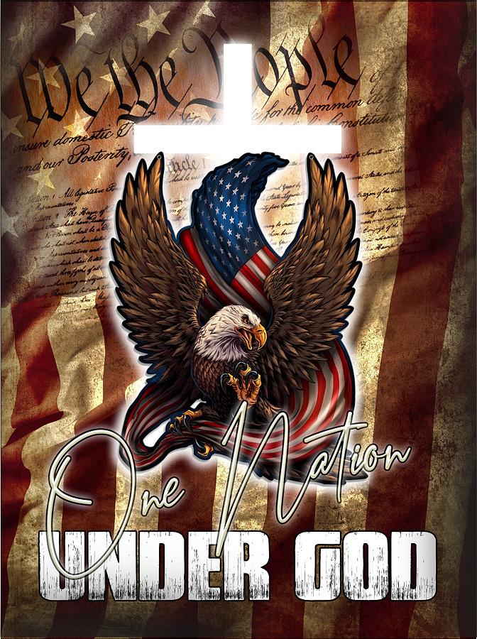 Usa One Nation Under God Digital Art by Nhat Pham Tan - Fine Art America