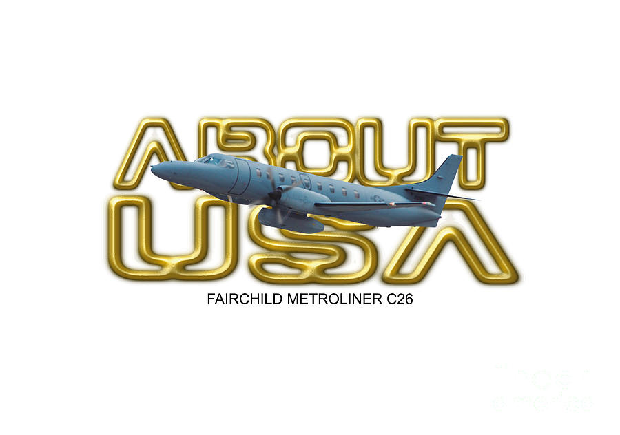 USAF C26 Metroliner I Mixed Media by Mac Santayana - Fine Art America