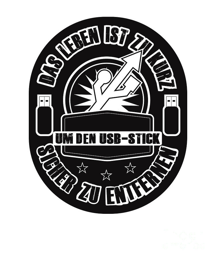 USB-Stick Sicher Entfernen Coder Engineer Software Developer Digital Art by Graphics Lab - Fine ...