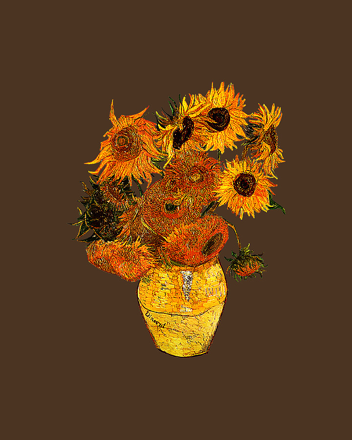 Van Gogh SunflowersVintag Digital Art by Islam Tess | Fine Art America