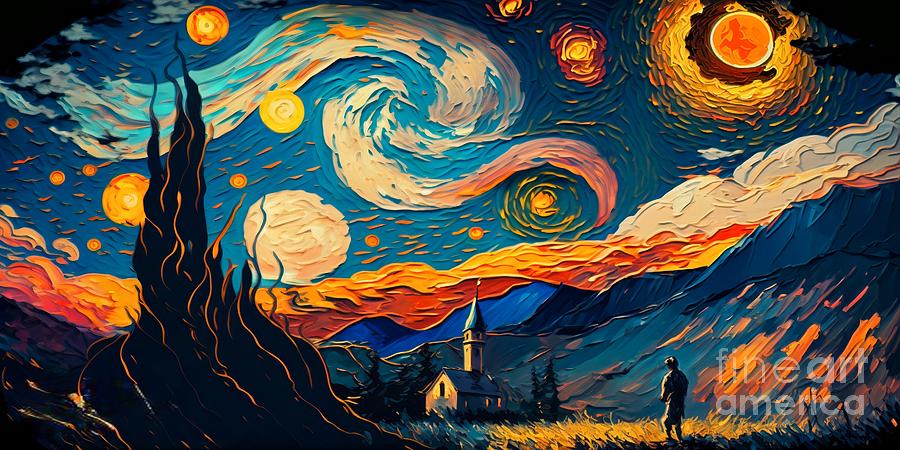 Van Gogh's Urban Sorcery Digital Art by John Aql - Pixels Van Gogh's Urban Sorcery Digital Art by John Aql - Pixels