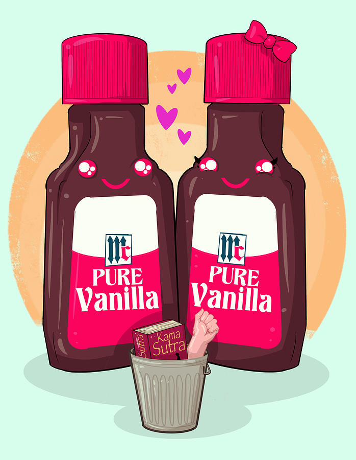 Vanilla Couple Drawing By Ludwig Van Bacon Pixels