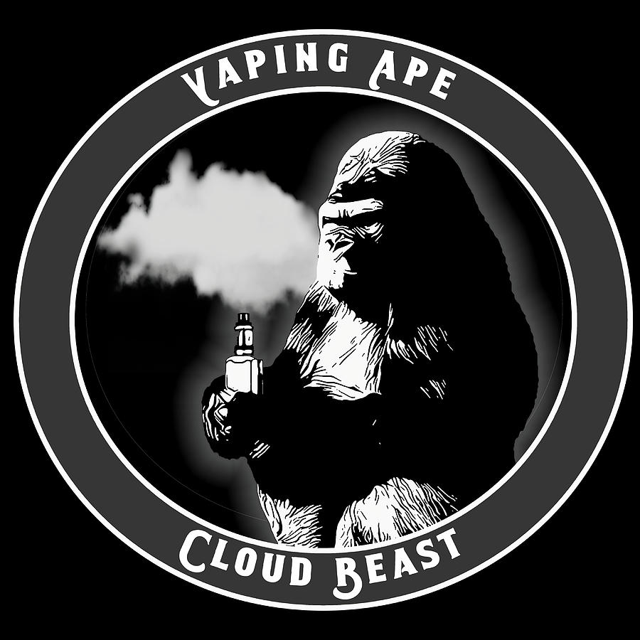 Vape Ape Vaping Design Poster retro Painting by Price Kevin | Fine Art America