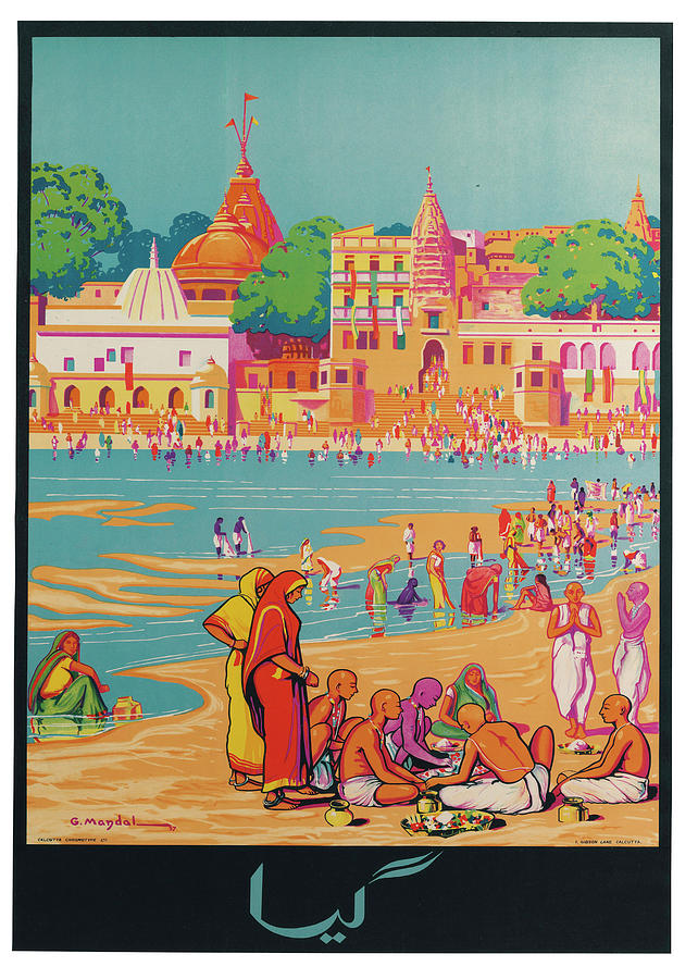 Varanasi - Banaras - Vintage Travel Poster Painting by Vintage Travel ... Varanasi - Banaras - Vintage Travel Poster Painting by Vintage Travel ...