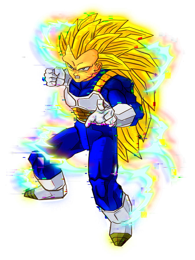 Vegeta Remastered-editatable Digital Art by Inmortalizeart - Pixels