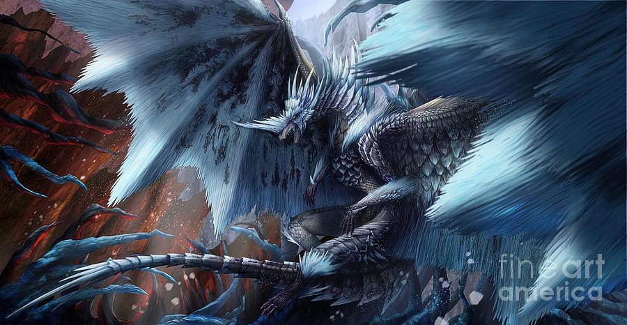 Velkhana Monster Hunter World Iceborne Painting by Stewart Wayne - Pixels