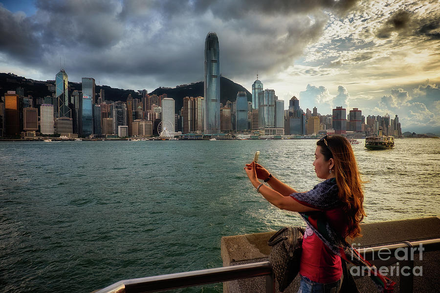 Victoria Harbour from Tsim Sha Tsui in Hong Kong Photograph by Rogan Coles - Fine Art America