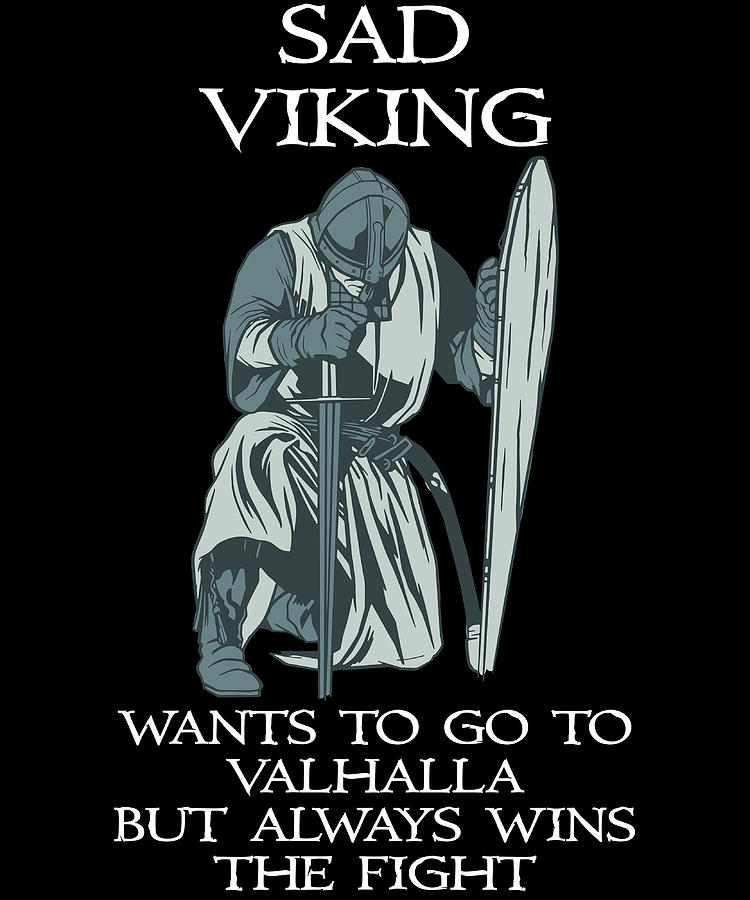 Viking Warrior Nordic Viking Sad Viking girl Painting by Jeremy Bethany ...