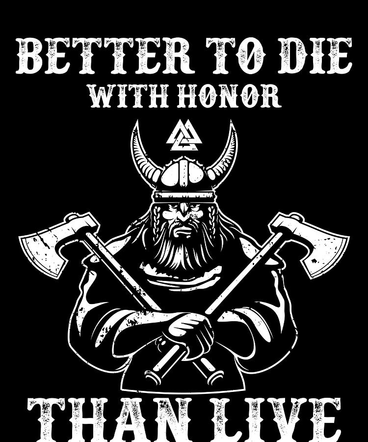 Vikings Old Norse Quotes Viking amp Valhalla Painting by Danielle Pete ...