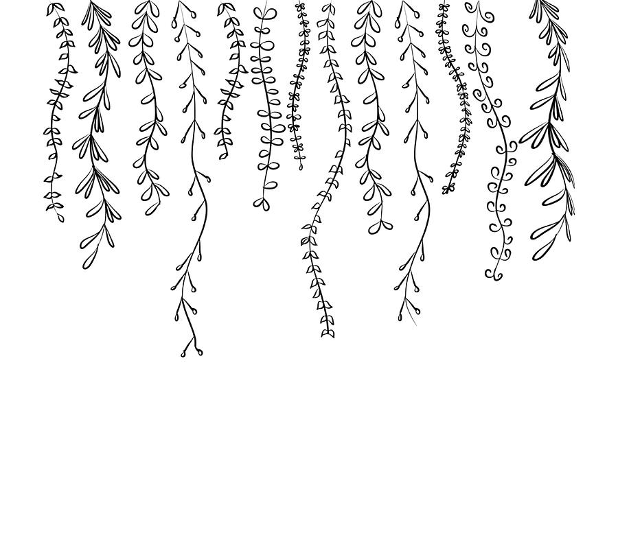 Vine Sketches hippie 1 1 Painting by Evie Keeley - Fine Art America