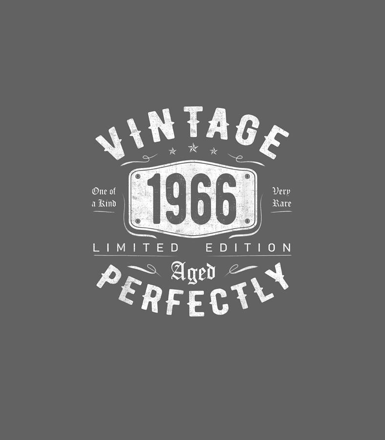 Vintage 1966 55th Birthday Idea 55 Years Old Digital Art By Harlij