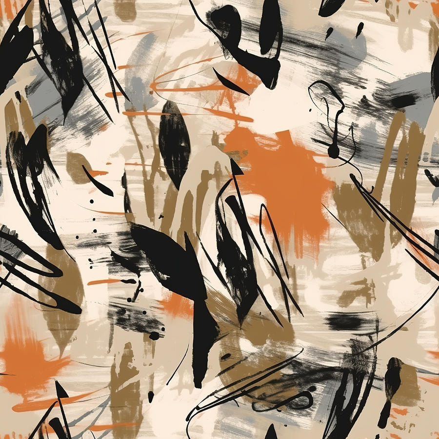 Vintage abstract art texture Digital Art by Hazel Ma - Fine Art America