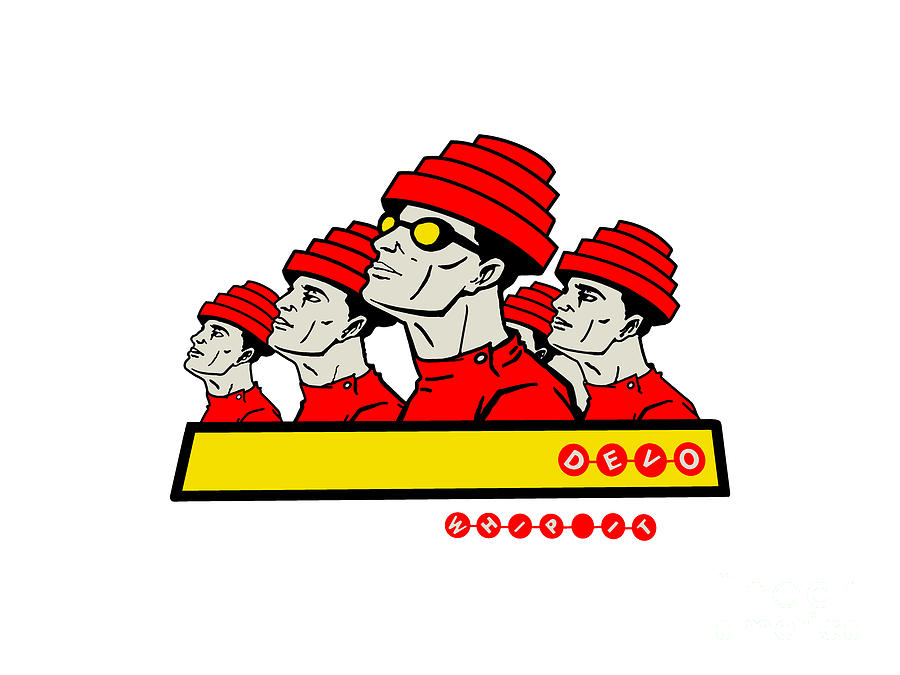 Vintage Devo Band Whip It Digital Art by Dicky Valentino - Fine Art America