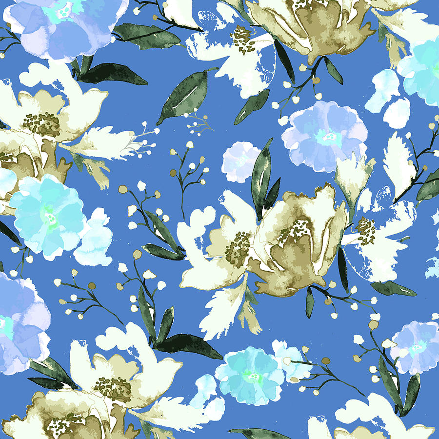 Vintage Floral Print 4 Digital Art By Bledi Shkalla Fine Art America