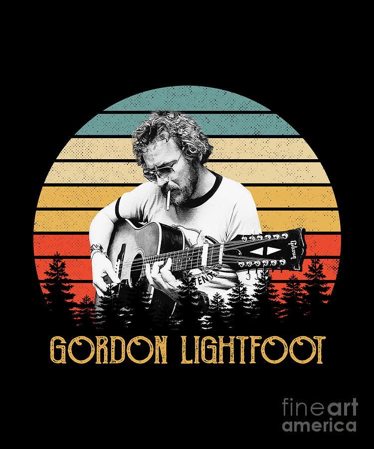 Vintage Gordon Lightfoot Legend Digital Art By Notorious Artist Fine