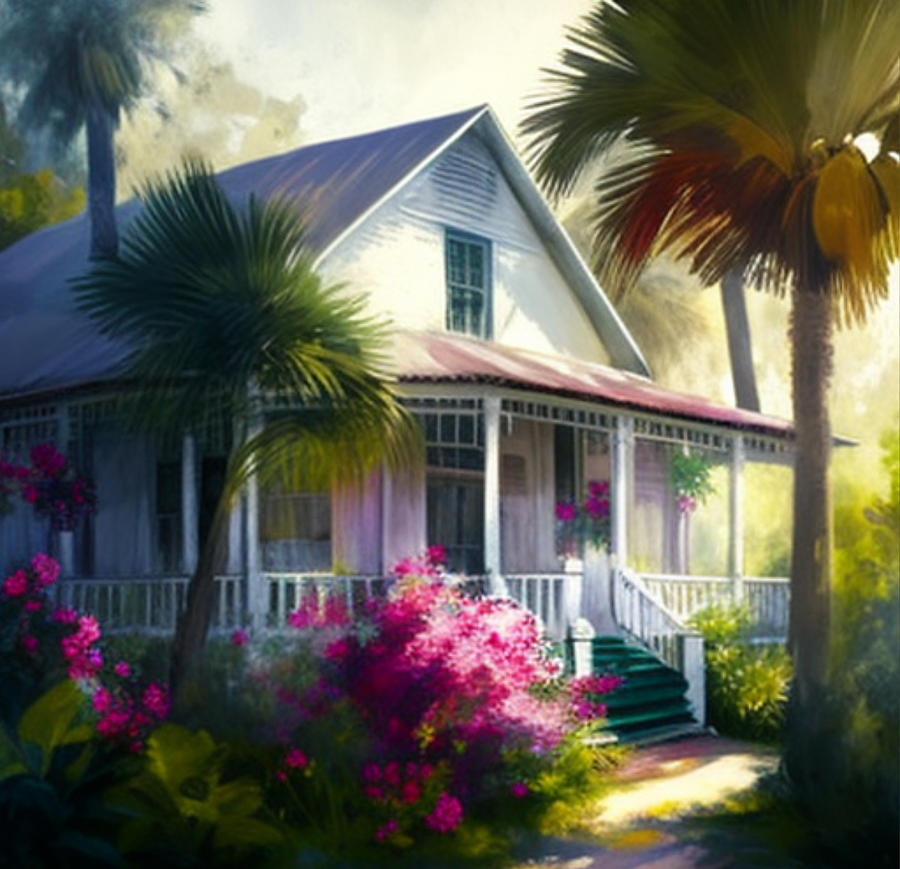 Vintage Paradise Digital Art by John Carothers - Pixels