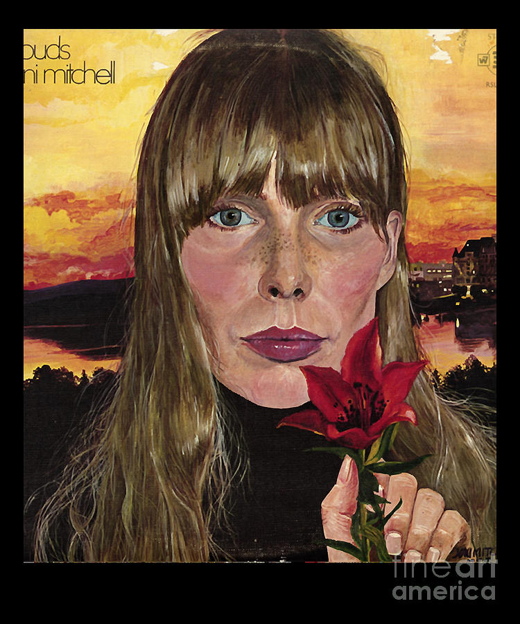 Vintage Retro Joni Mitchell Style Fan Art For Mens Womens Digital Art ...