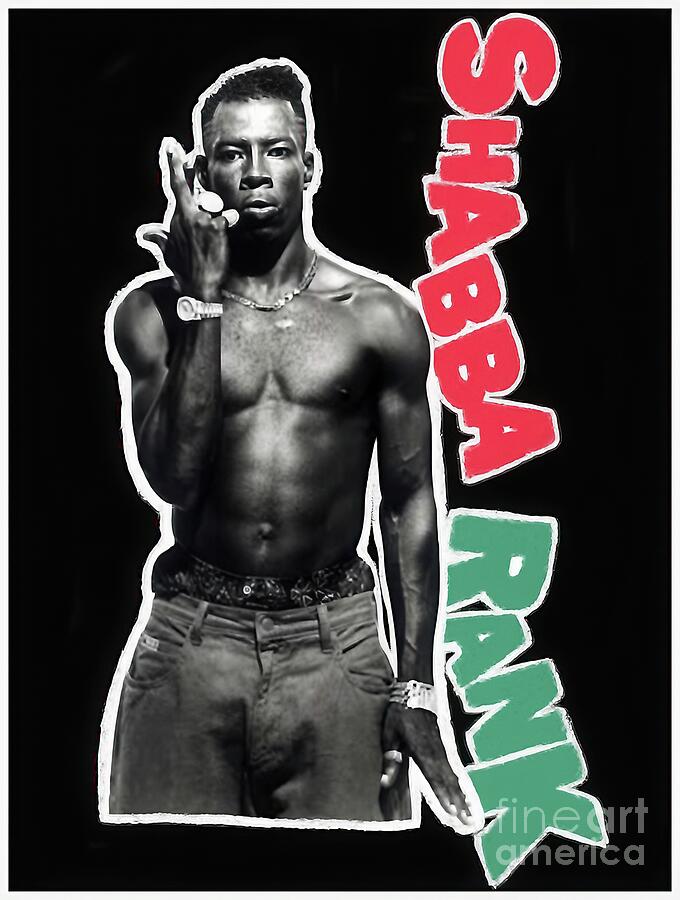 Vintage Shabba Ranks 90s Jamaican Painting by Turner Fox - Pixels Merch