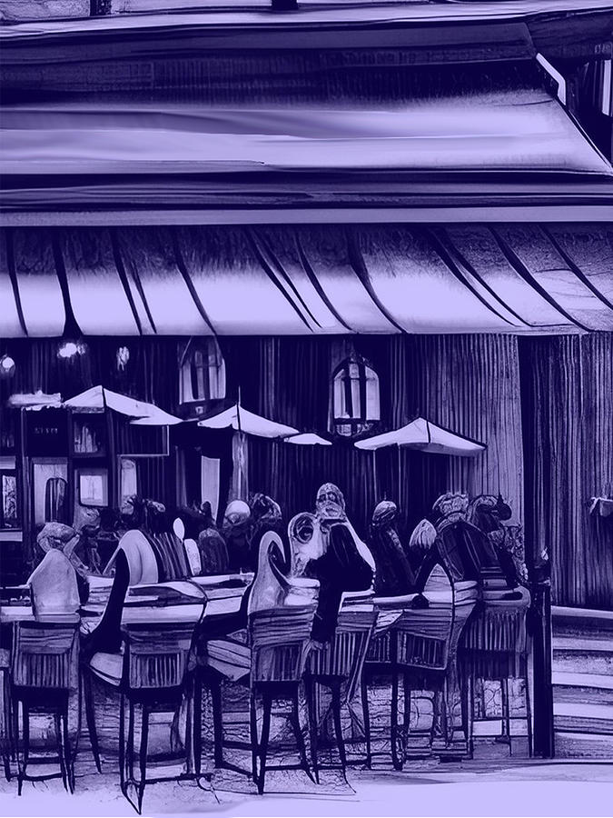 Vintage Tavern Scene 7C Digital Art by David Powell - Fine Art America