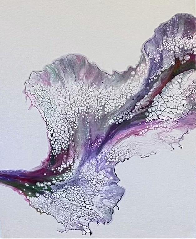 Violet Rhythms Painting by Fluid Expressions - Fine Art America