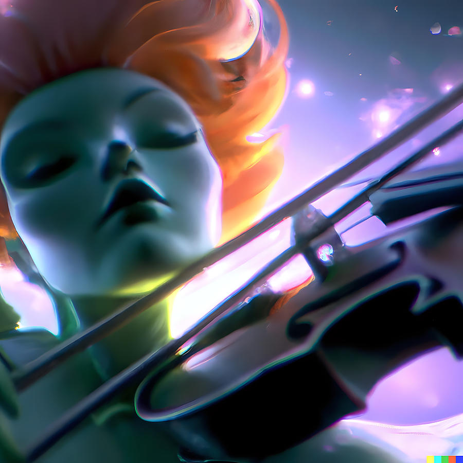 Violinist woman Digital Art by Ilke Kose | Fine Art America