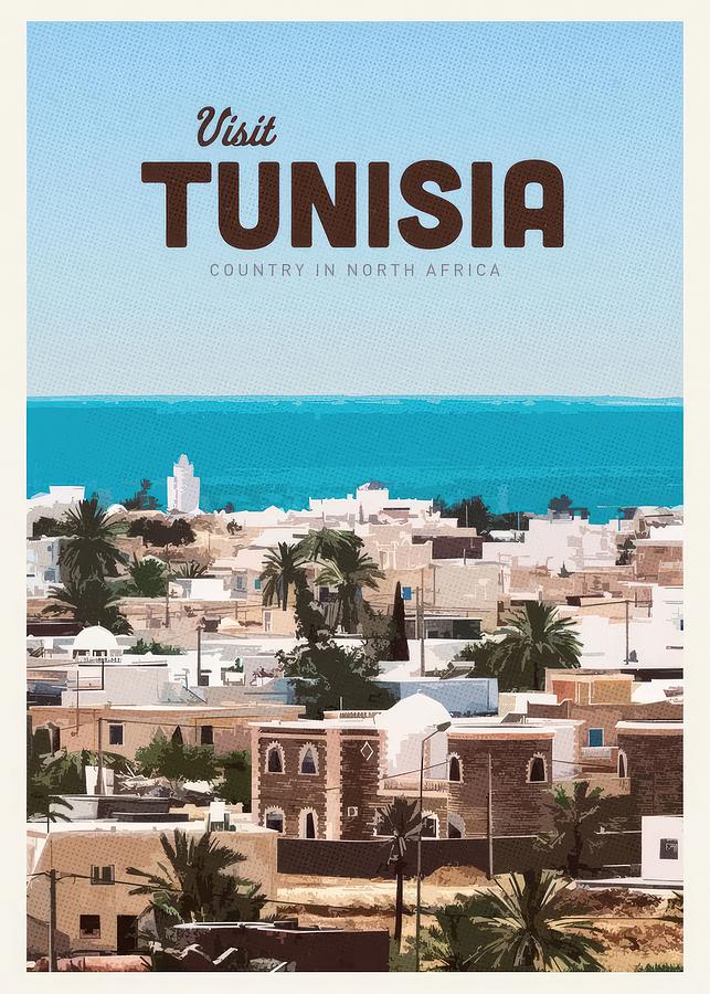 Visit Tunisia Digital Art by Travel Posters - Fine Art America