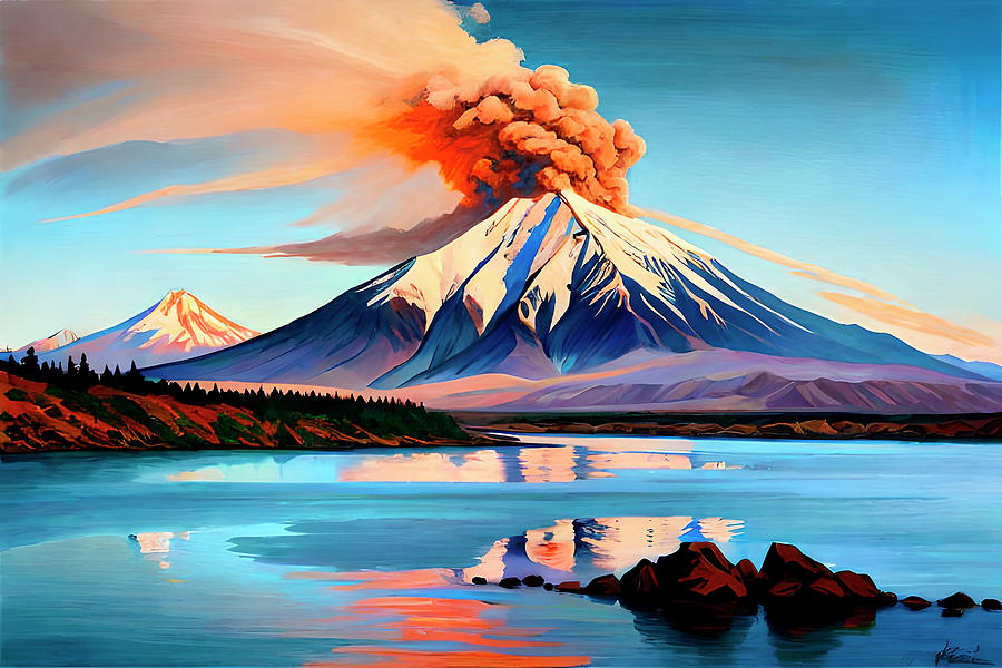 Volcano Digital Art by Gabriel Cusmir - Fine Art America