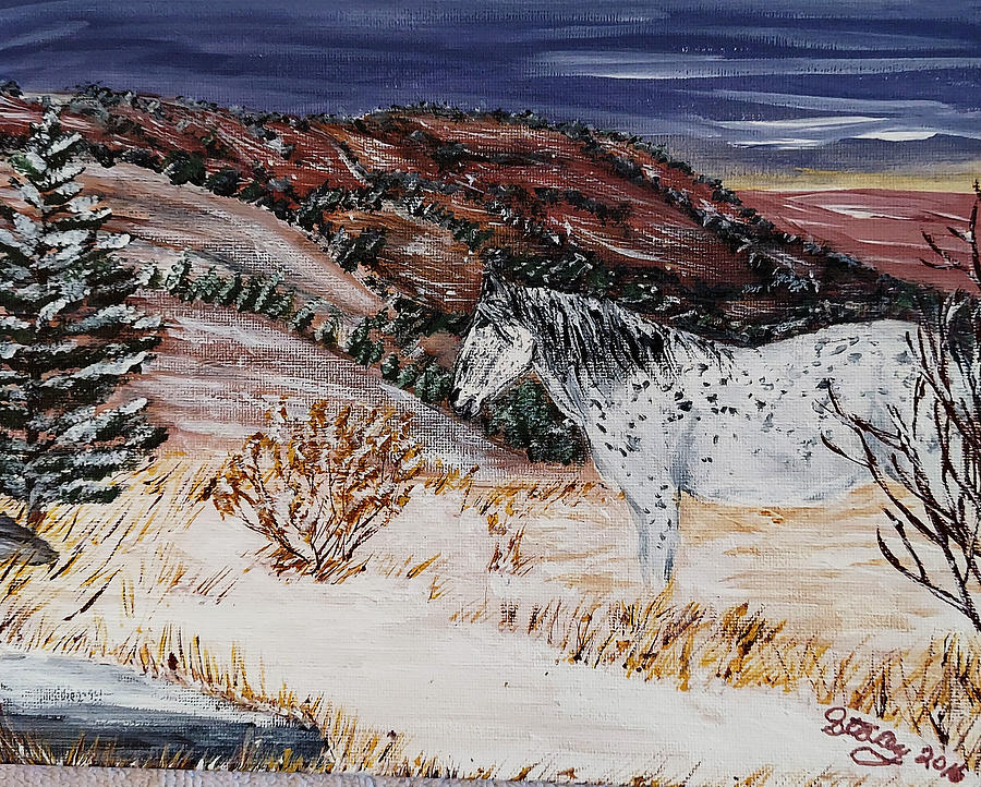 Waiting for Spring Painting by Stacey Roth - Fine Art America