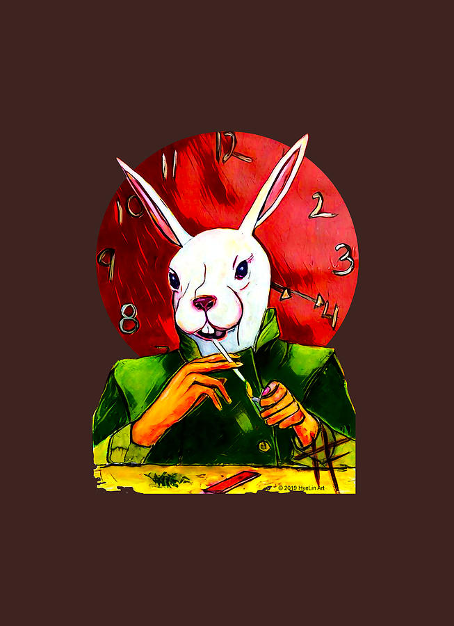 Wascally wabbit Painting by Hye Lin - Pixels