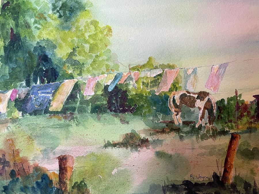 Washing Day Painting by Ruby Moran - Fine Art America