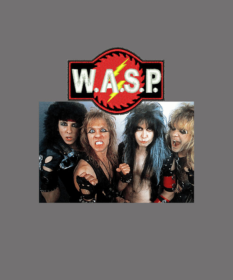 Wasp Rock Band Classic girl Painting by Selina Miller | Pixels