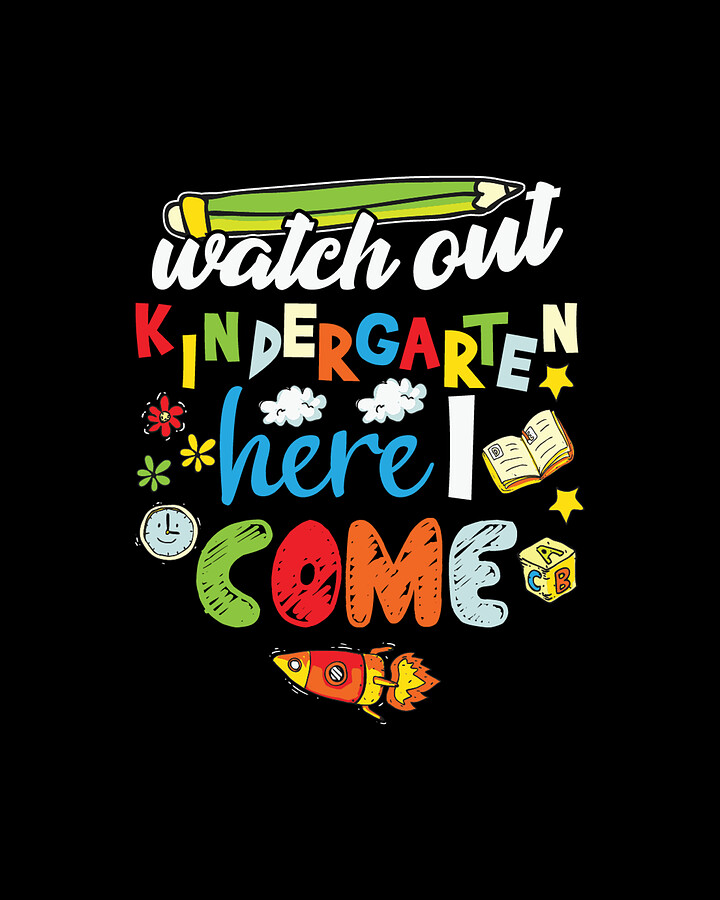 Watch out kindergarten here I come 2021 colorful Pastel by Norman W ...