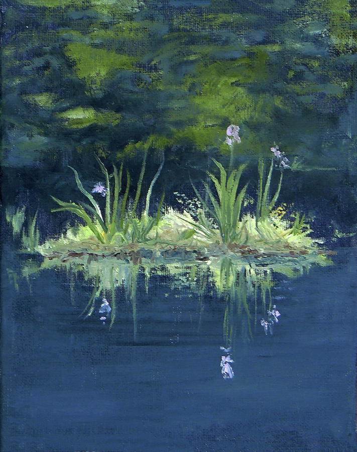 Water Iris Painting by Lynn Alison Trombetta - Fine Art America