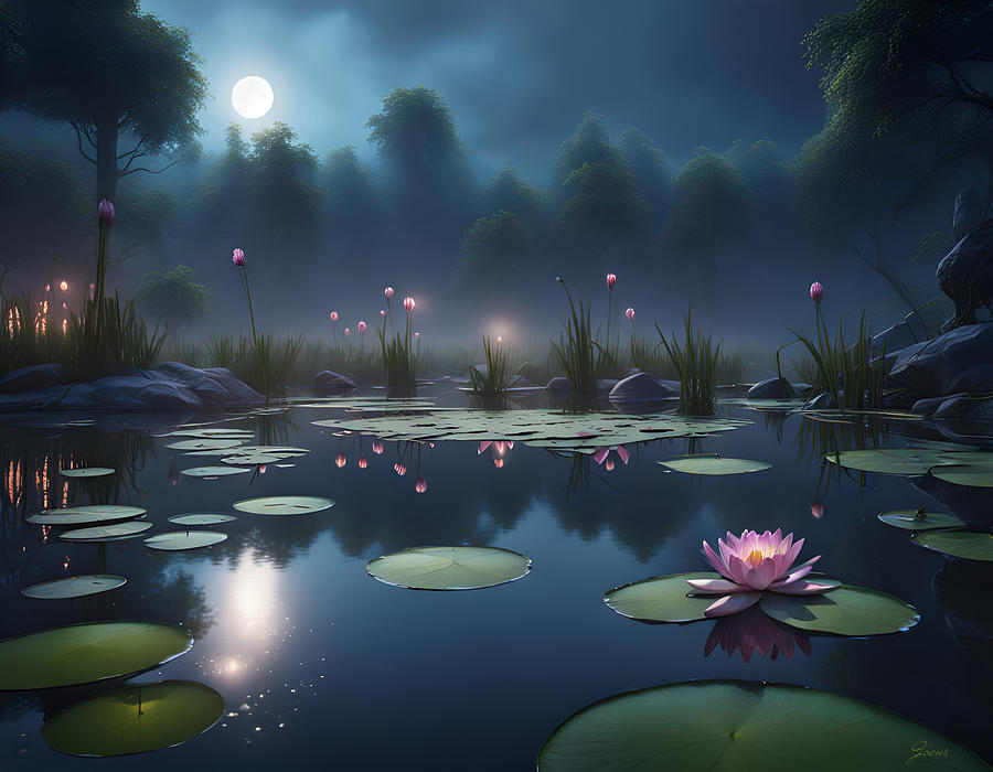 Water Lilly Digital Art by Greg Joens - Fine Art America Water Lilly Digital Art by Greg Joens - Fine Art America