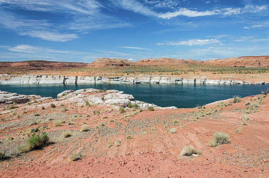 Water Reservoir In The Desert Photograph By Calado Art Pixels