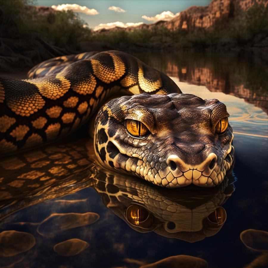 Water Snake Photograph by Dawn Van Doorn - Fine Art America